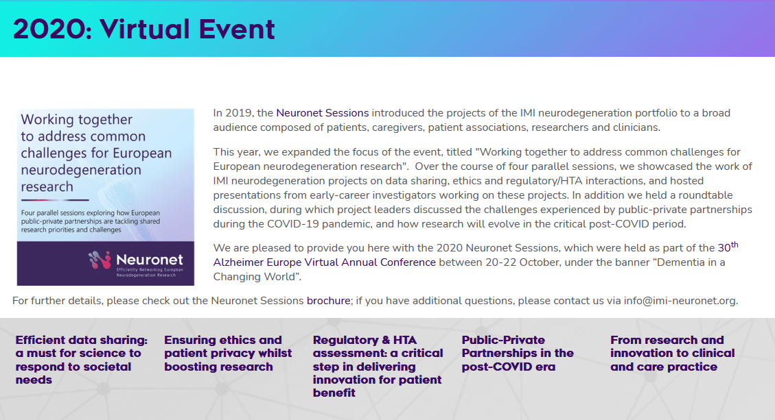 2020: Virtual Event – Neuronet