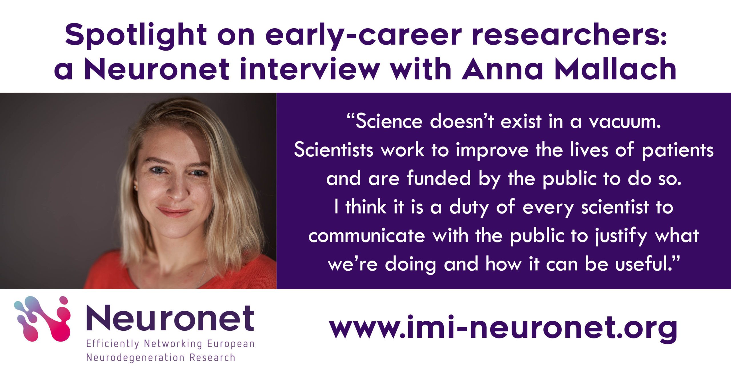 A Neuronet spotlight interview Anna Mallach PHAGO